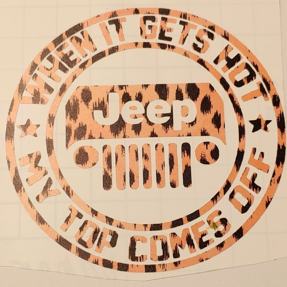 TwoIfBySea | Other | Jeep Leopard Print Vinyl Decal | Poshmark